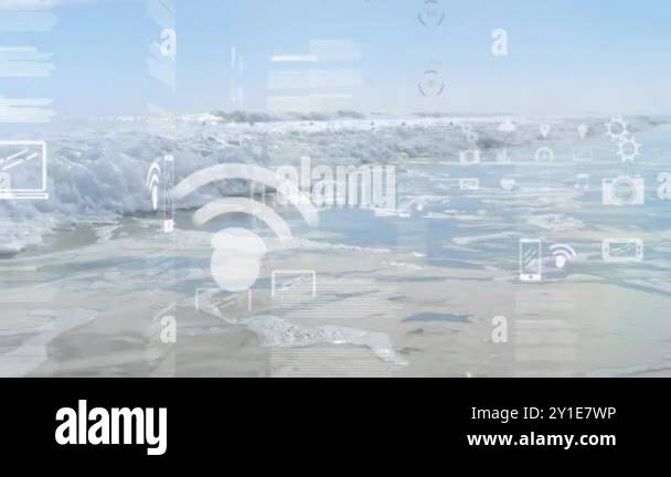 Abstract visualization ocean waves Stock Videos & Footage - HD and 4K ...