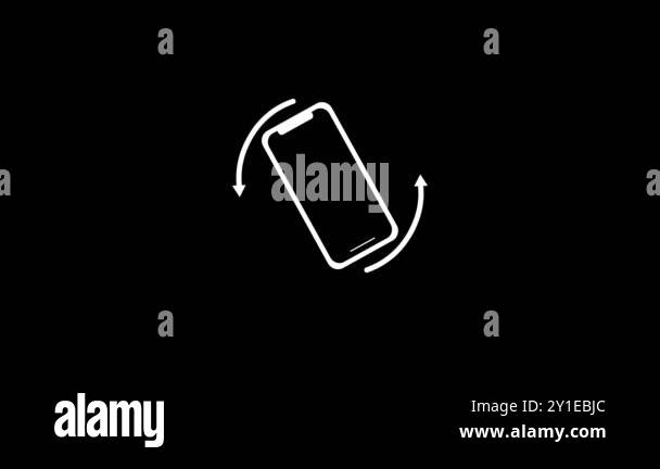 Rotate your phone vertical to horizontal smartphone Icon 90 rotation ...