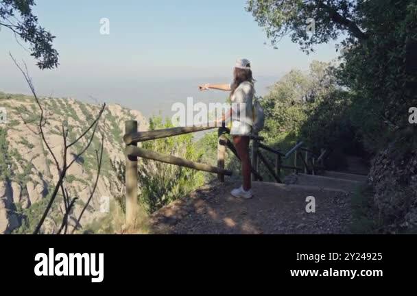 A wanderer stands by a railing Stock Videos & Footage - HD and 4K Video ...