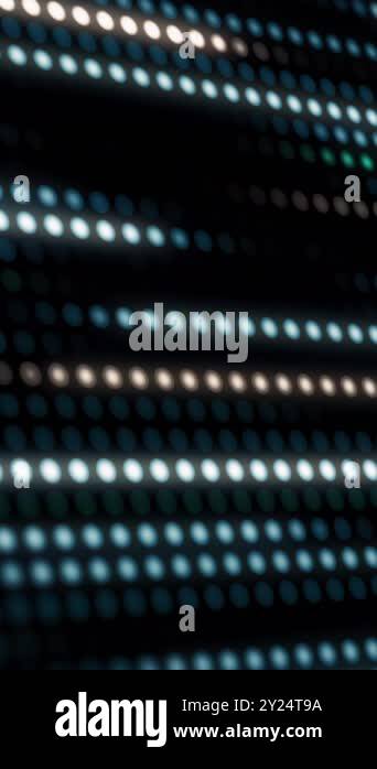 Abstract background with animation moving of dots. Magic flickering ...