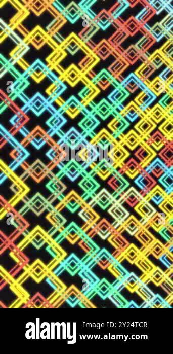 Glow Square Abstract Background. Square, rhombus abstract background animation Seamless Loop ...