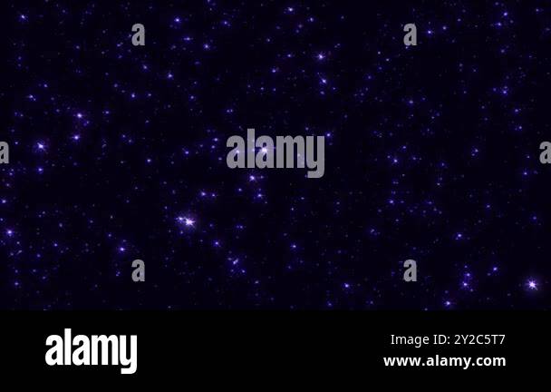 Night starry skies with twinkling stars motion background. Space ...