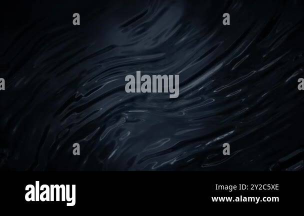 Black Water Flowing Texture Animation. 4k animation of an abstract ...