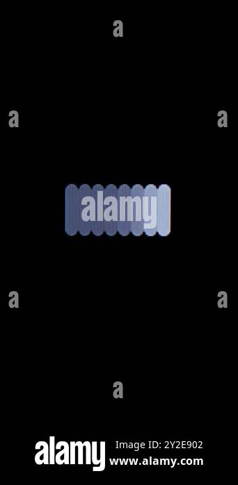 Horizontal Loading Animation with Blue Segments, displaying a row of ...