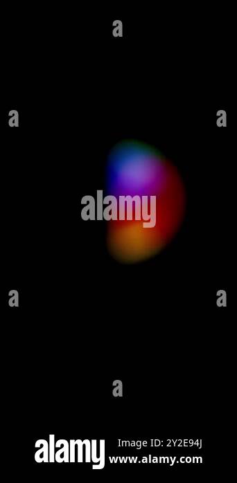 Blurred Segment of Rainbow Loading Animation, featuring a small, soft ...