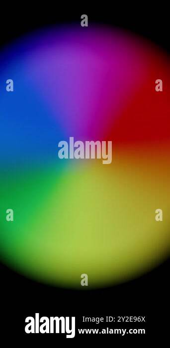 Enlarged Blurred Rainbow Spinner, displaying a circular gradient with ...