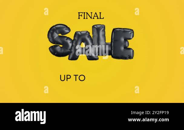 final sale banner video animation. sale sign market video.4k animation ...