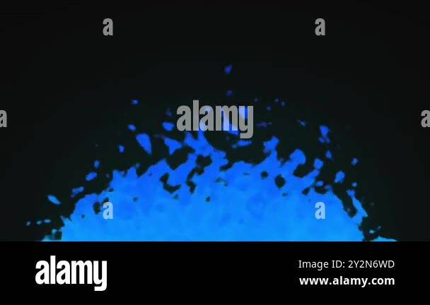 Cartoon Blue Fire flames motion graphics element 2D animation ...