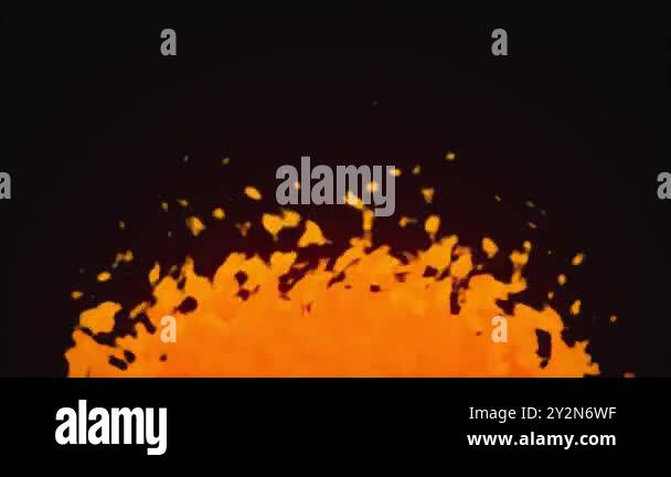 Cartoon Fire flames motion graphics element 2D animation background. 4K ...