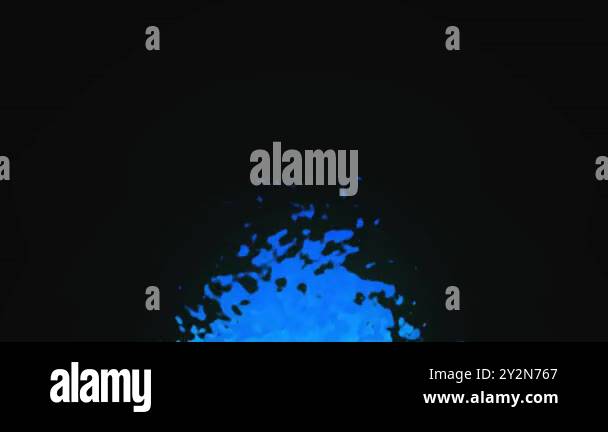 Cartoon Blue Fire flames motion graphics element 2D animation ...