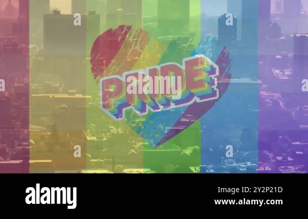 Animation rainbow lgbtq text over Stock Videos & Footage - HD and 4K ...