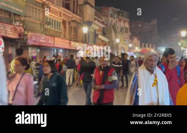 Varanasi, Uttar Pradesh, India - November 21st, 2022: View of godowlia ...