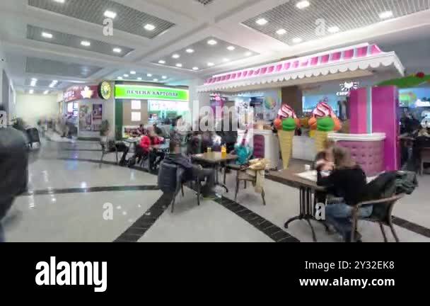 Restaurant food court mall Stock Videos & Footage - HD and 4K Video ...