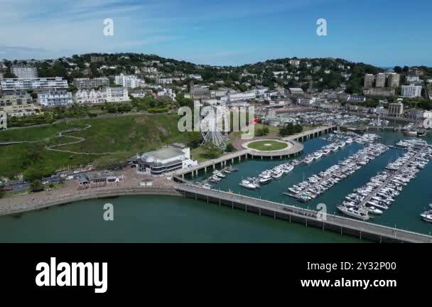Torquay, Torbay, South Devon, England: DRONE VIEWS: The drone circles ...