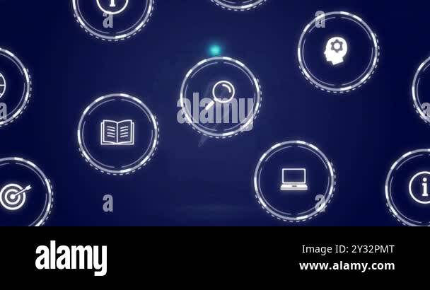 Icons representing various concepts like information, search, and ...