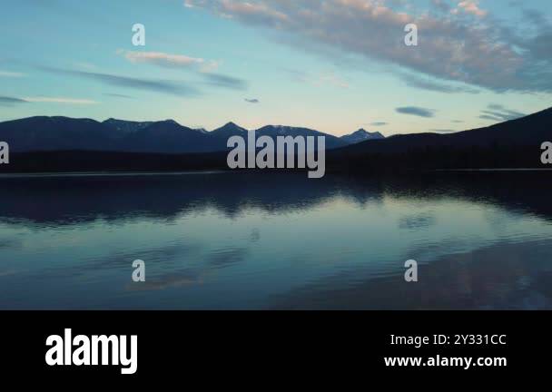 Pyramid Lake located at the foot of Pyramid Mountain in Jasper National ...