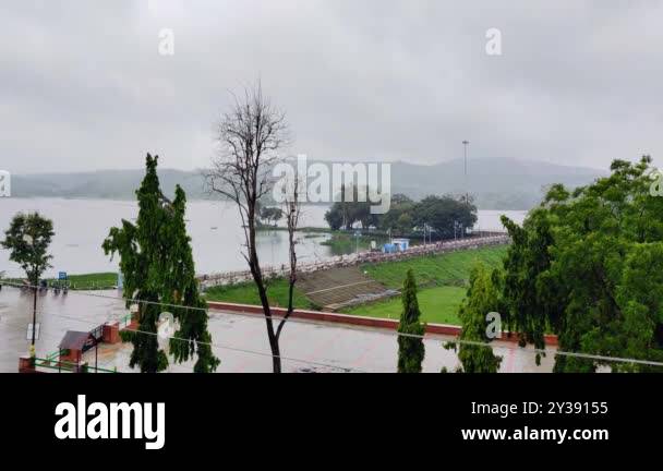 Banswara, Rajasthan, India 9 August 2024: Footage of landscape scene of ...