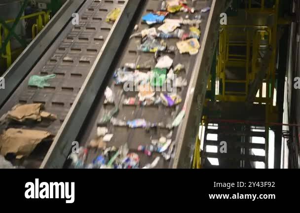 Waste sorting facility recycling plastic Stock Videos & Footage - HD ...