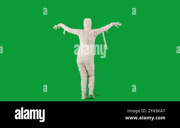 Halloween and funny spooky advertisement creative concept. Portrait of ...