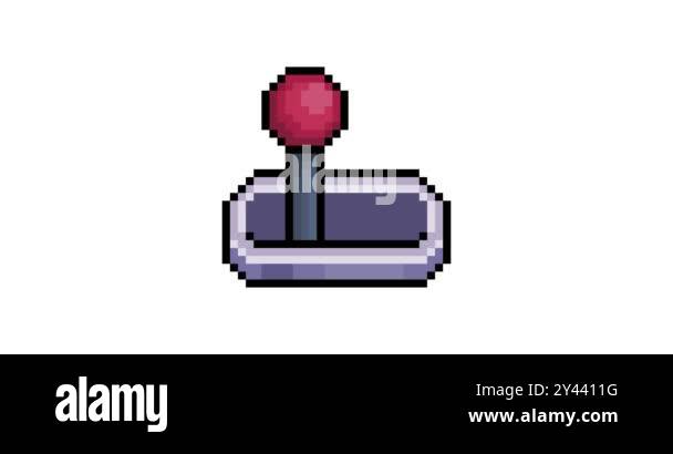 A lever being activated, 8-bit pixel art style animation of a lever ...