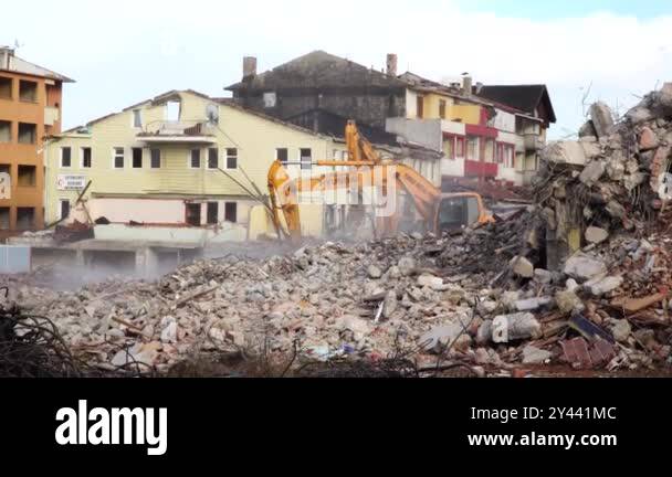 Urban transformation in Turkey. Urban regeneration. Demolishing old ...