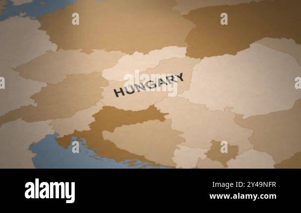 Old Paper Map of Hungary. This map is part of a collection of multiple ...