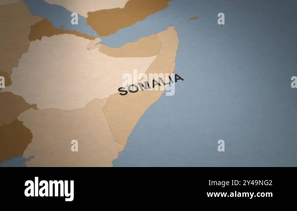 Old Paper Map of Somalia. This map is part of a collection of multiple ...