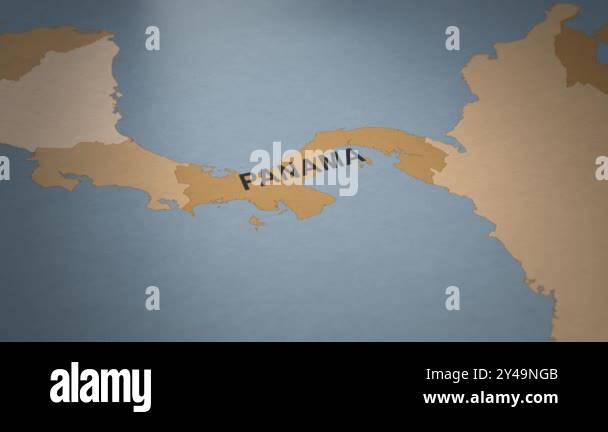 Old Paper Map of Panama. This map is part of a collection of multiple ...