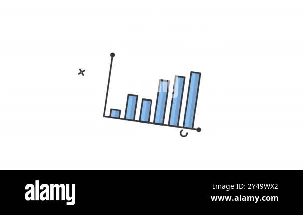 bar graph chart icon animation motion graphic video,simple bar chart ...