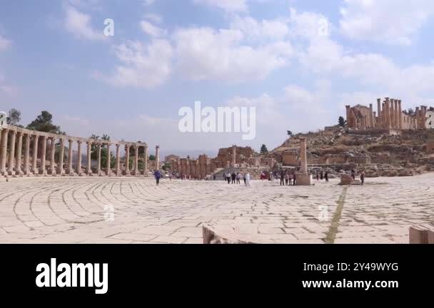 Ancient jerash ruins oval Stock Videos & Footage - HD and 4K Video ...