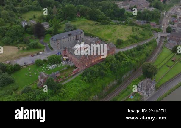Revealing the charm of Dinant, aerial captures Maison Leffe, Meuse ...