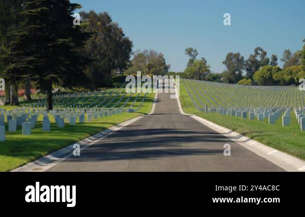World War II American military cemetery. american veteran cemetery in ...