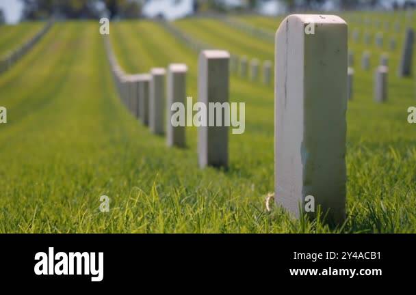 World War II American military cemetery. american veteran cemetery in ...