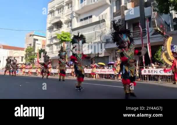 Topeng Ireng dance from Central Java on the 3rd BEN Carnival. This ...