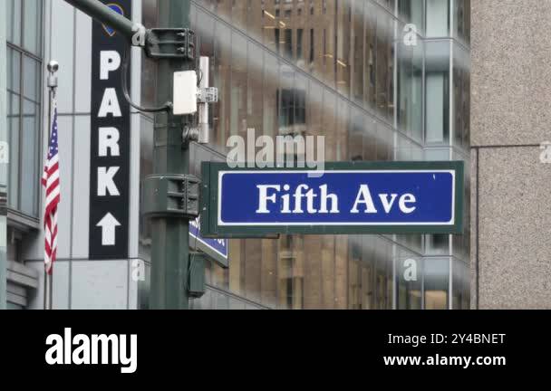 5th ave sign Stock Videos & Footage - HD and 4K Video Clips - Alamy