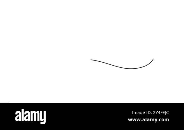 Animated continuous single-line drawing of Butterfly, One line ...
