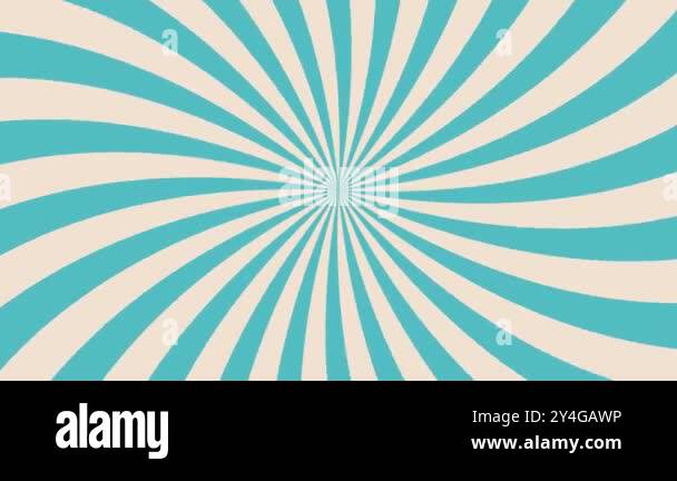 Retro Pattern Background Animation in Loop, Retro Spiral Burst ...