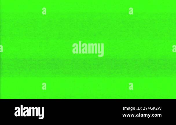 Glitch green screen. Ideal for overlay. Effect of an old TV with ...