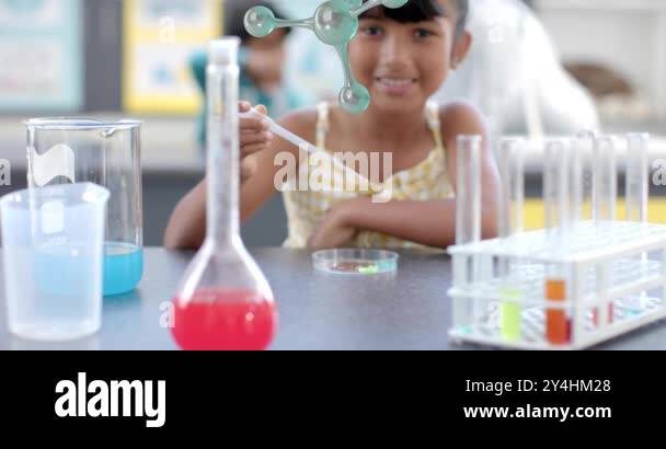 Girl Conducting Science Experiment Stock Videos And Footage Hd And 4k Video Clips Alamy