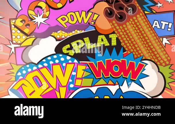 Comic book cartoon pop art Stock Videos & Footage - HD and 4K Video ...