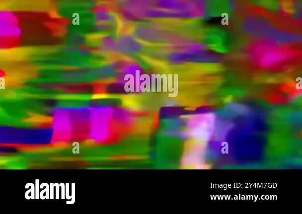 Abstract digital art. Signal disruption chaos Stock Video Footage - Alamy