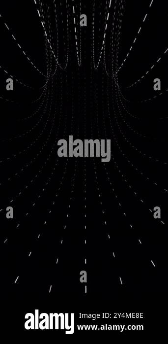 fly through stars tunnel vertical animation, 4K animated template for ...