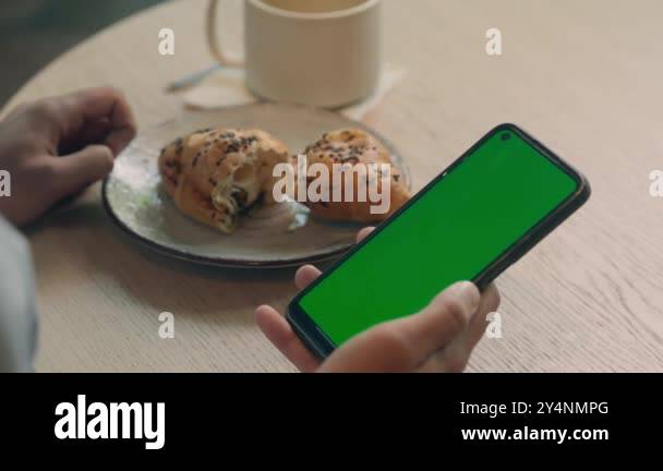 Back view unrecognizable guy man male client visitor cafe restaurant ...