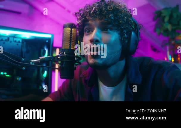 Latino Arabian Muslim man prize victory cup gold first place excited ...