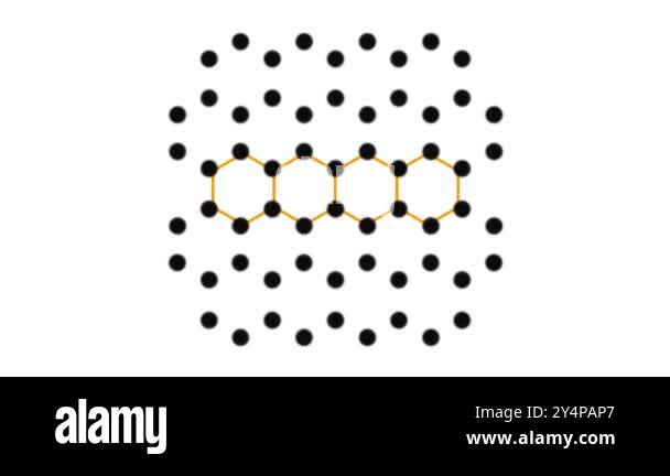 Graphene atomic model illustrating its unique hexagonal lattice ...