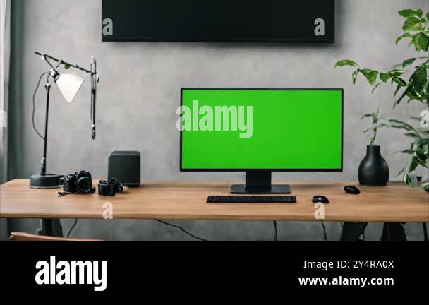 Modern office workspace green screen Stock Videos & Footage - HD and 4K ...