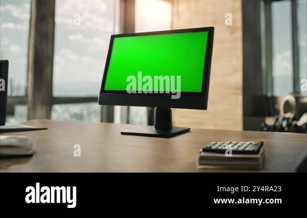 Green screen computer in modern Stock Videos & Footage - HD and 4K ...