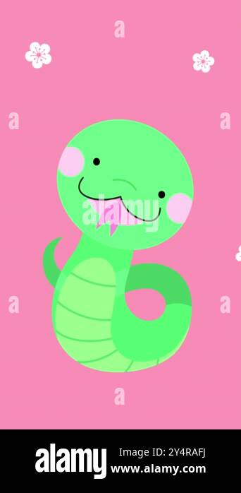 Cartoon snake chinese year snake Stock Videos & Footage - HD and 4K ...