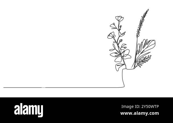 animated continuous single line drawing of man and woman hugging each ...