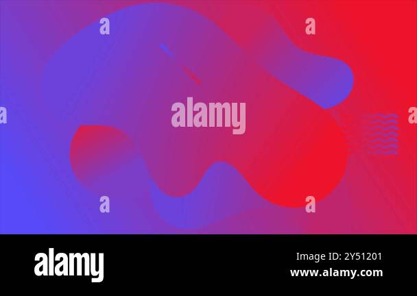 Animated liquid background in red and blue gradient color with slanted ...